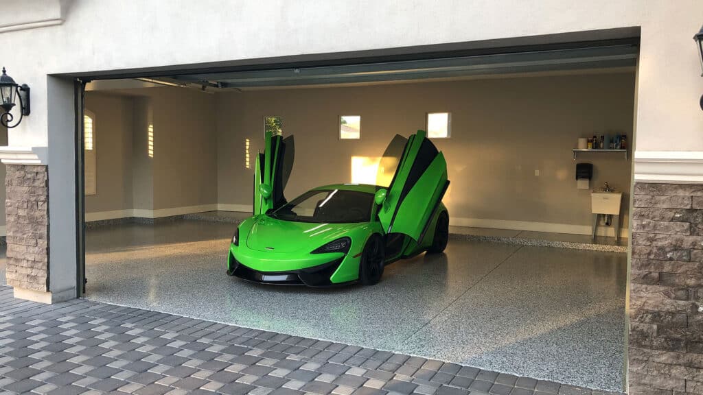 vehicle-epoxy-floor - Precision Garage Works